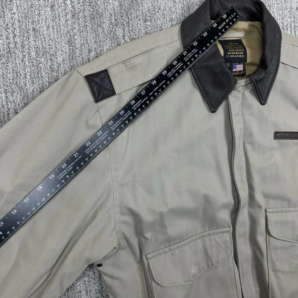 Avirex | Jackets & Coats | Vintage Avirex Bomber Jacket Medium Leather ...